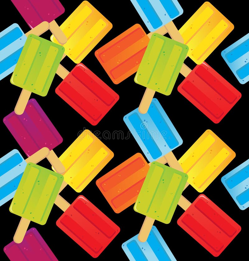 Popsicle Pattern stock vector. Illustration of colorful - 29937964