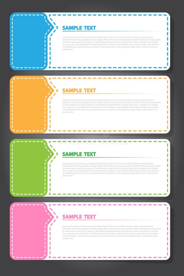 Vector Illustration, Colorful Template for Creative Work Stock Vector ...