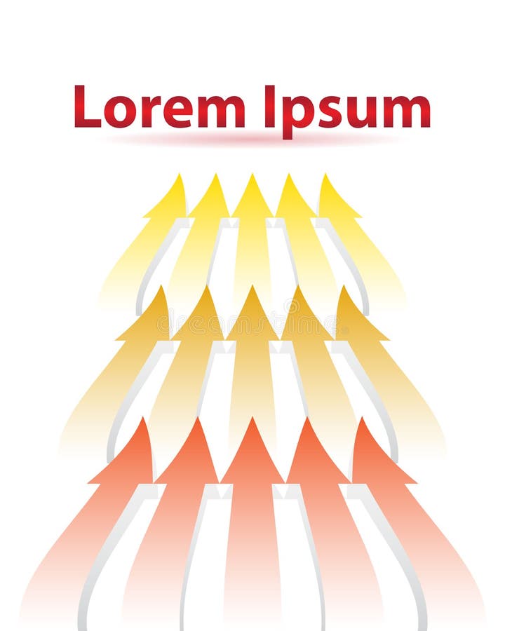 Colorful Ten Arrows Design for Workflow Layout, Diagram,number O Stock ...