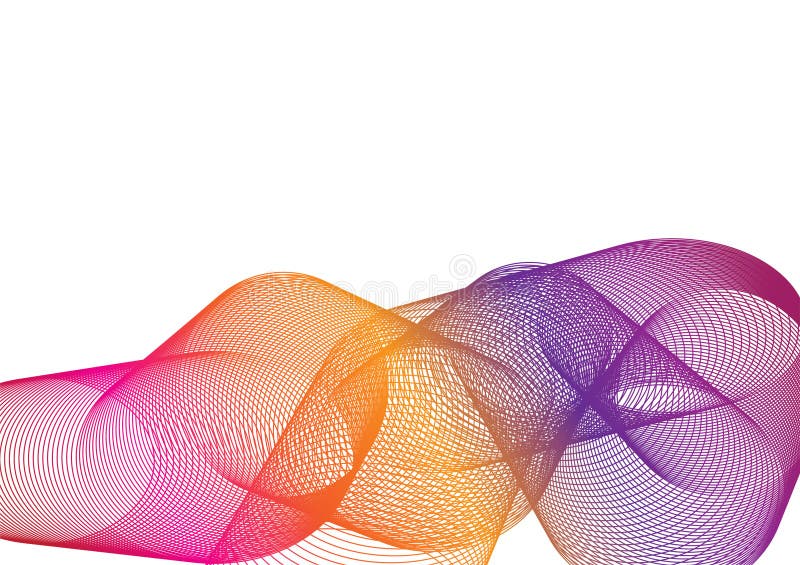 Vector Illustration Colourful Abstract Background Wave Line Effe Stock ...