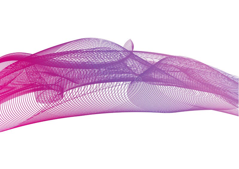 Vector Illustration Colourful Abstract Background Wave Line Effe Stock ...