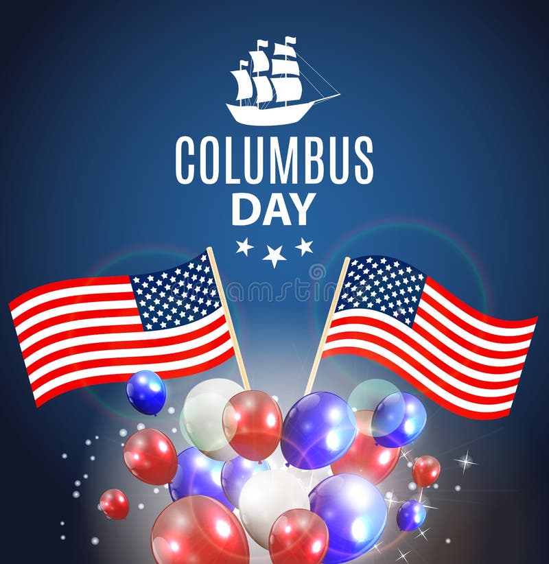 Vector Illustration of Columbus Day Stock Vector - Illustration of ...