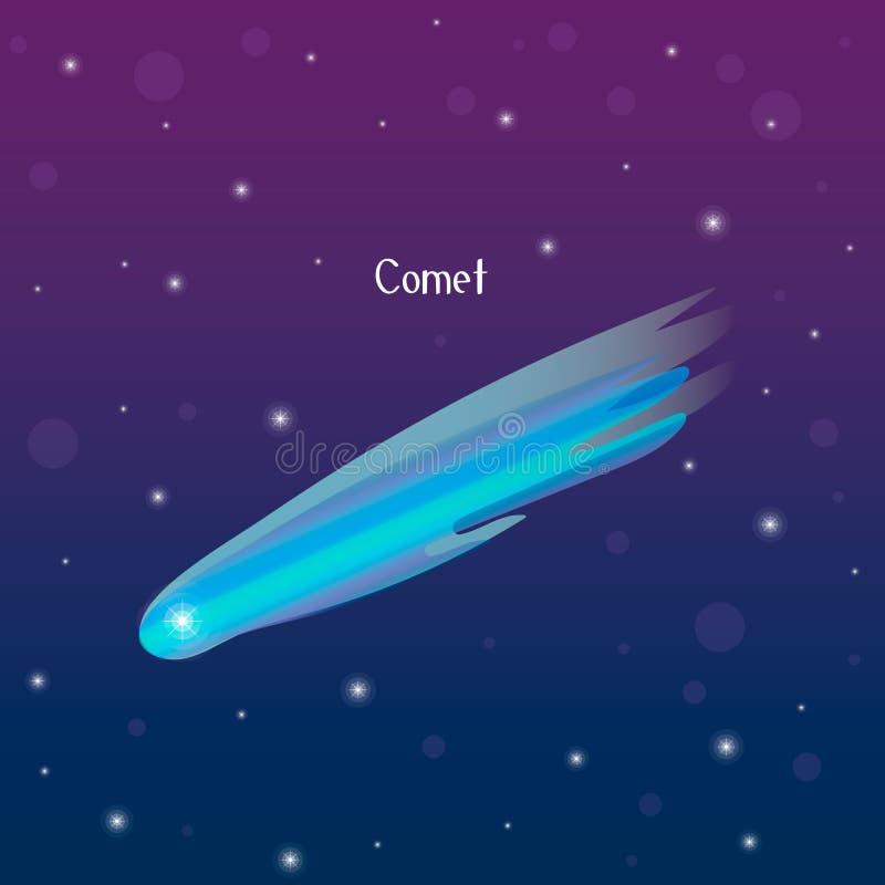 Comet background. stock vector. Illustration of fantasy - 126038871