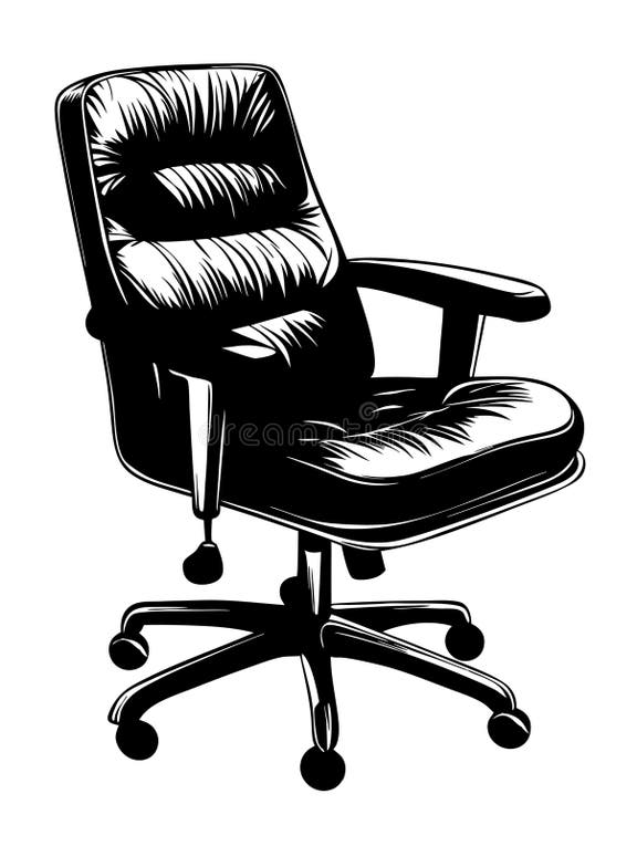 Vector Illustration Comfortable Ergonomic Office Chair Design for ...