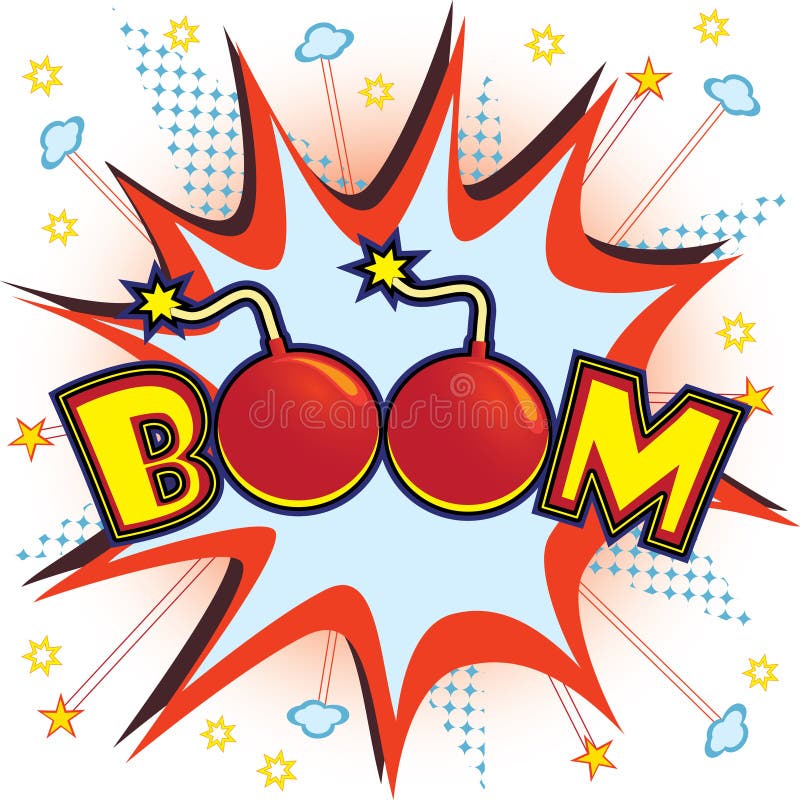 Comic Book Explosion - Boom Stock Vector - Illustration of icon ...