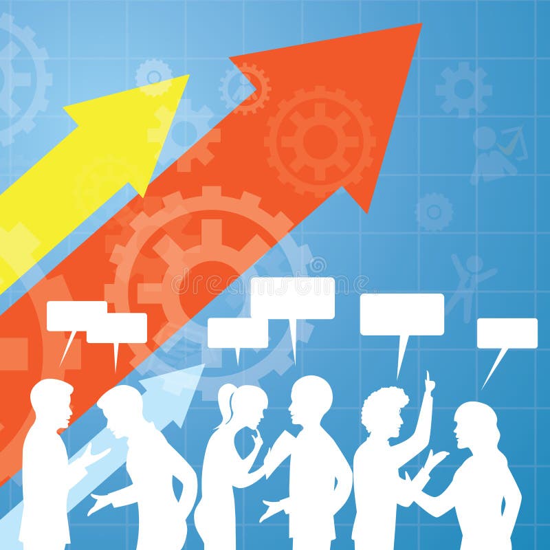 Vector Illustration. Communication in Business Concept Stock Vector ...