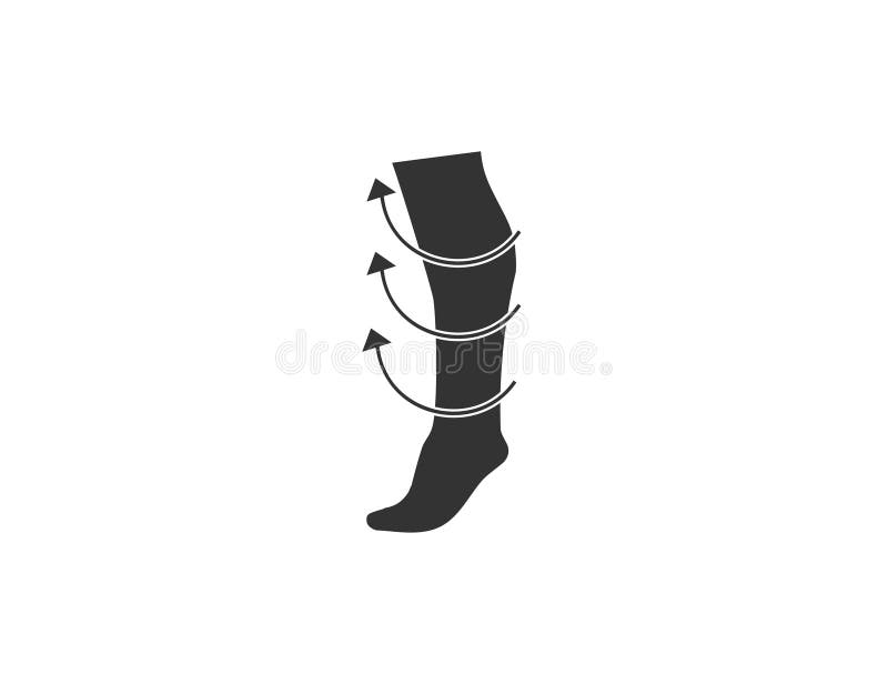 Compression, Leg Icon. Vector Illustration. Stock Vector - Illustration ...