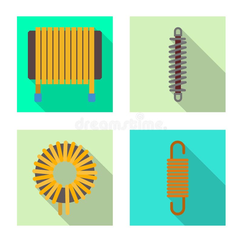 Vector Illustration of Compression and Torsion Sign. Set of Compression ...