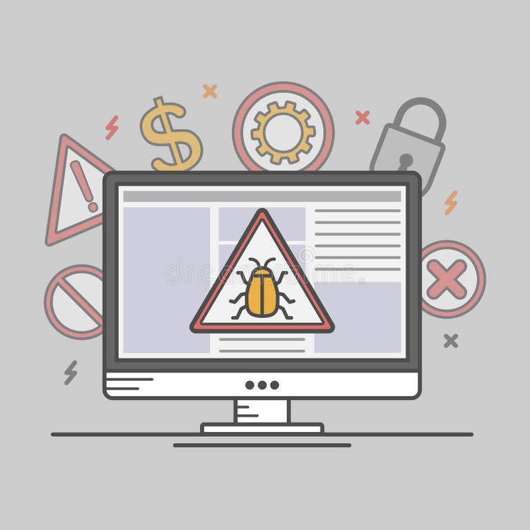 Danger Computer Stock Illustrations – 66,679 Danger Computer Stock ...