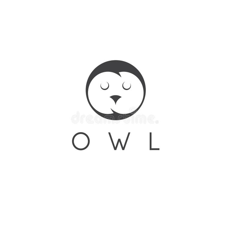 Vector Illustration Concept of Abstract Owl Stock Vector - Illustration ...