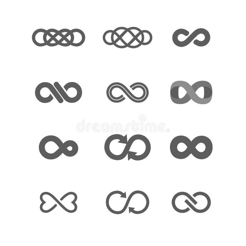 Vector Illustration Concept of Eternity Logo. Colorful on White ...