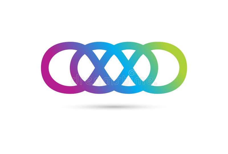 Vector Illustration Concept of Eternity Logo. Colorful on White ...