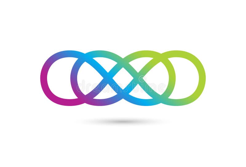 Vector Illustration Concept of Eternity Logo. Colorful on White ...