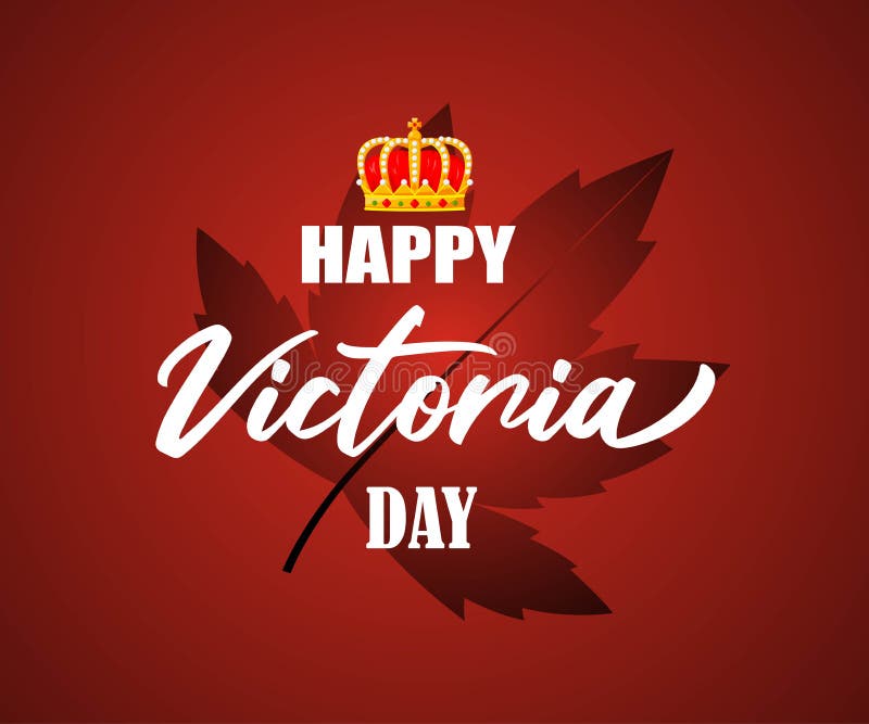 Vector Illustration Greeting of Happy Victoria Day Stock Vector ...