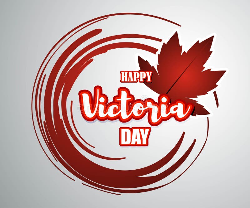 Vector Illustration Greeting of Happy Victoria Day Stock Vector ...