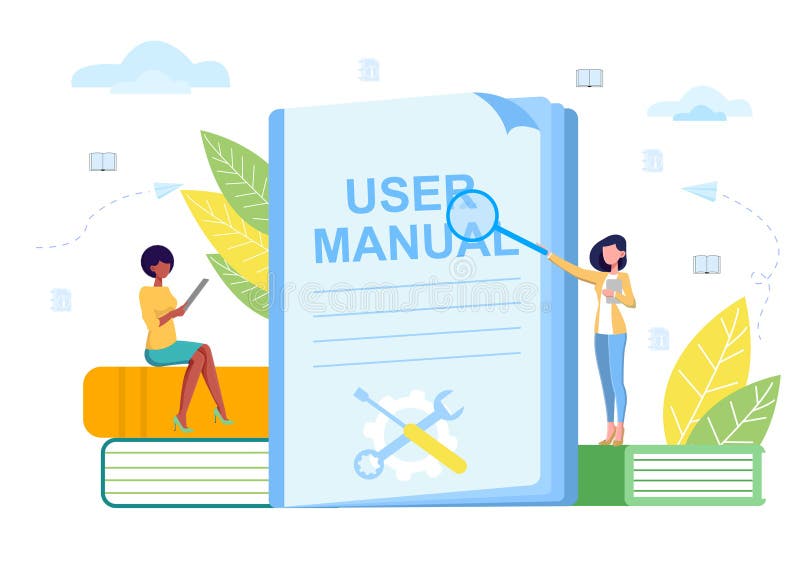 Vector Illustration Concept of Manual Studies Stock Vector ...