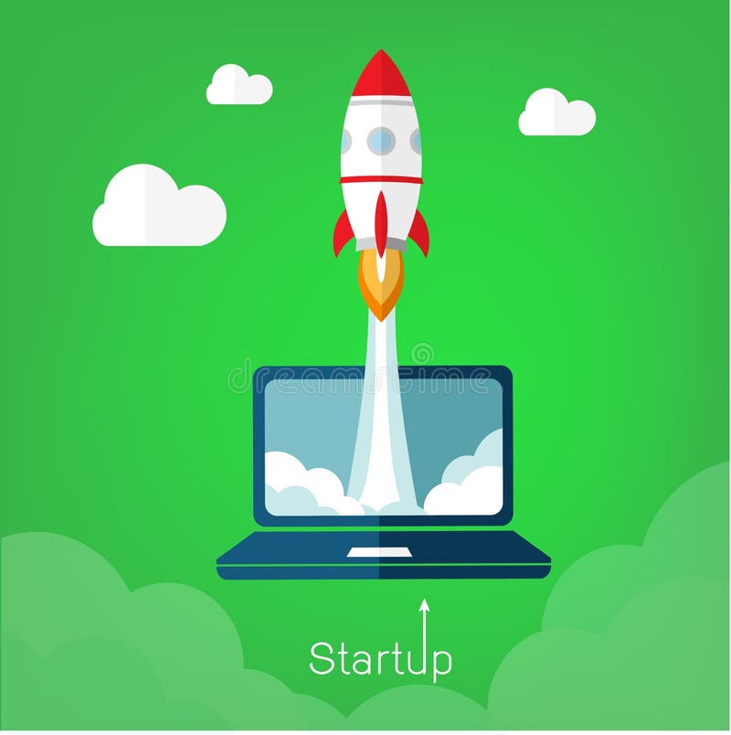 Vector Illustration Concept for New Business Project Start Up in Stock ...