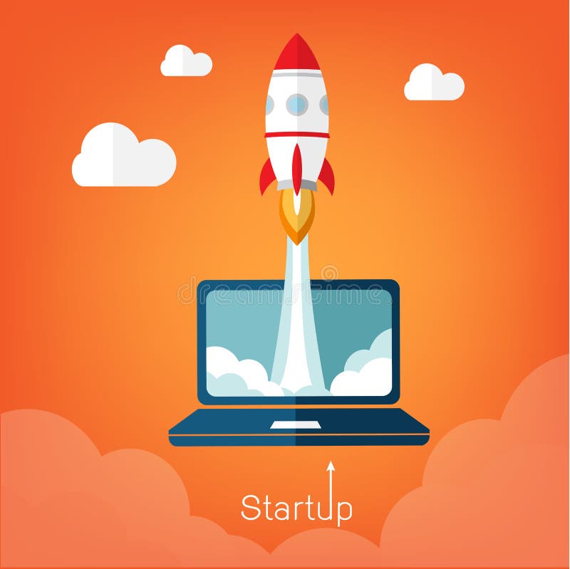 Vector Illustration Concept for New Business Project Start Up in Stock ...