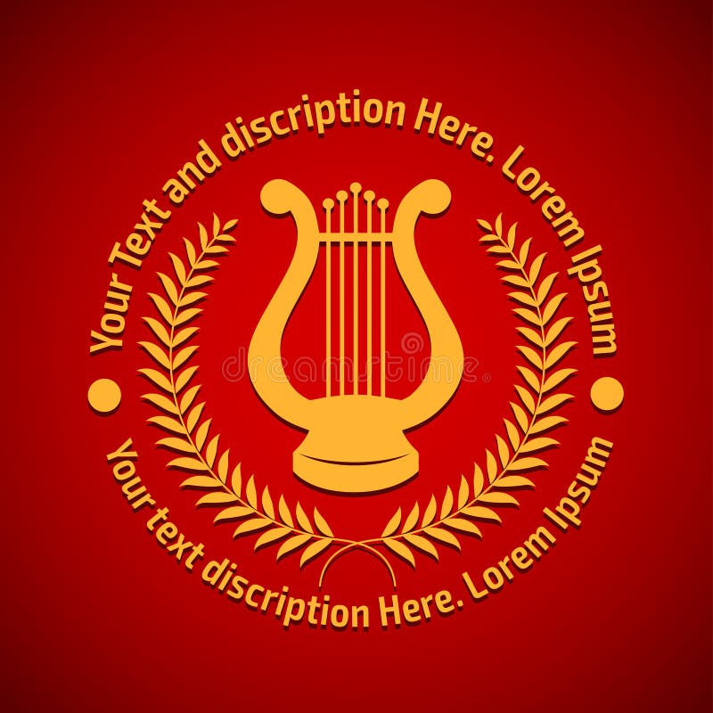 27 Lyre stock vector. Illustration of single, element - 29504636