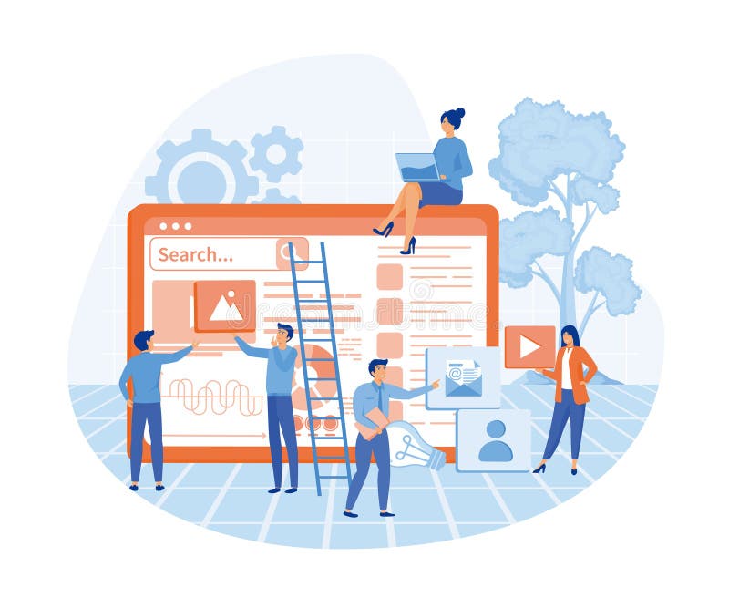 Vector Illustration, Concept Illustration of Frequently Asked Questions ...