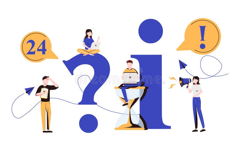 Vector Illustration, Conceptual Illustration of People, Online ...