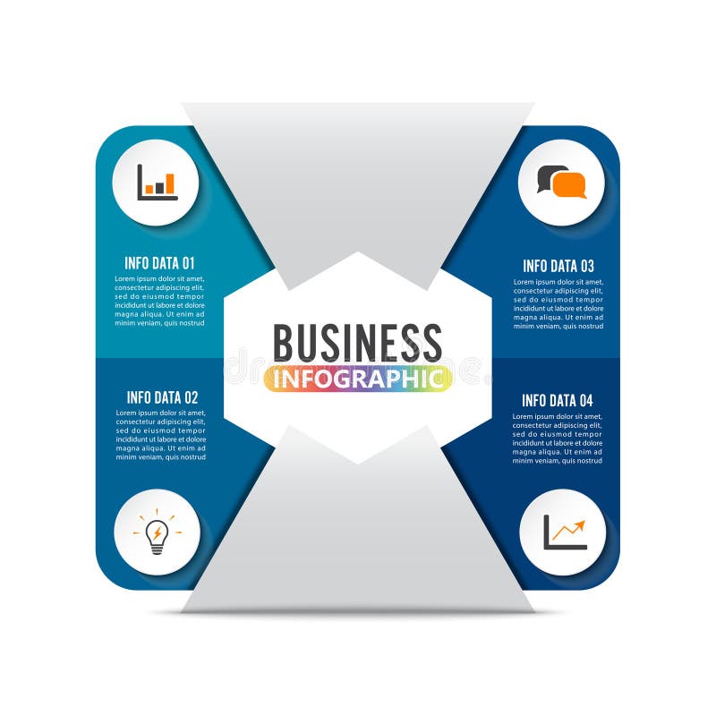 Vector Illustration of Connect Four 4 Switch Infographic Elements Stock ...