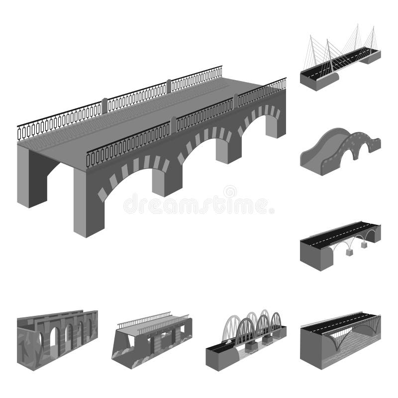 Vector Design of Connection and Crossing Symbol. Collection of ...