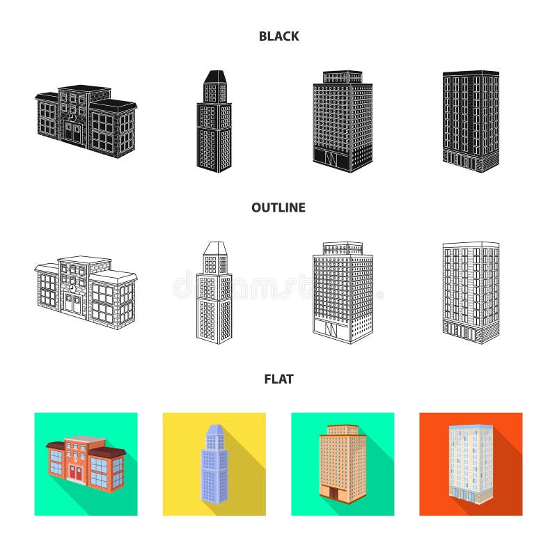 Vector Design of Construction and Building Sign. Collection of ...