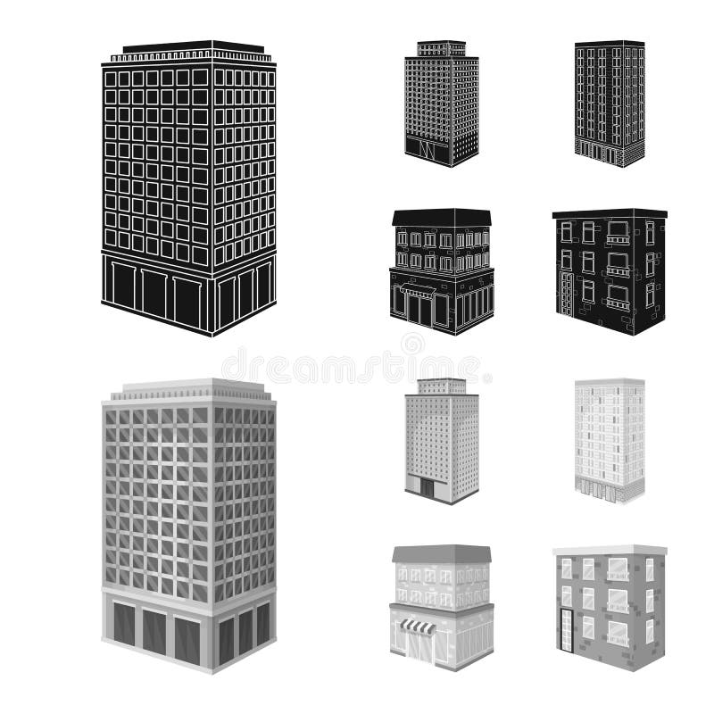 Vector Design of Construction and Building Symbol. Collection of ...