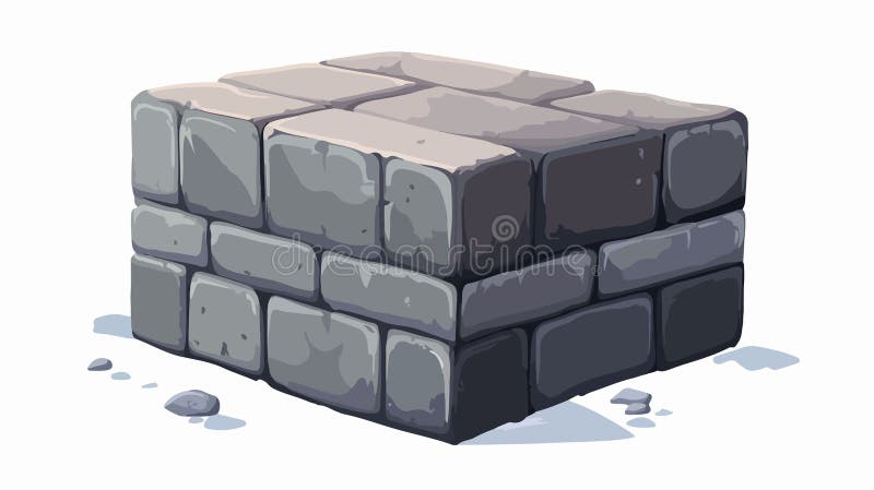 Construction Cinder Block Vector Stock Vector - Illustration of design ...