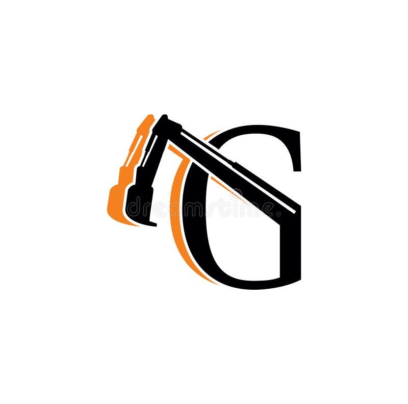 Construction Monogram Logo Initial Letter G Stock Vector - Illustration ...