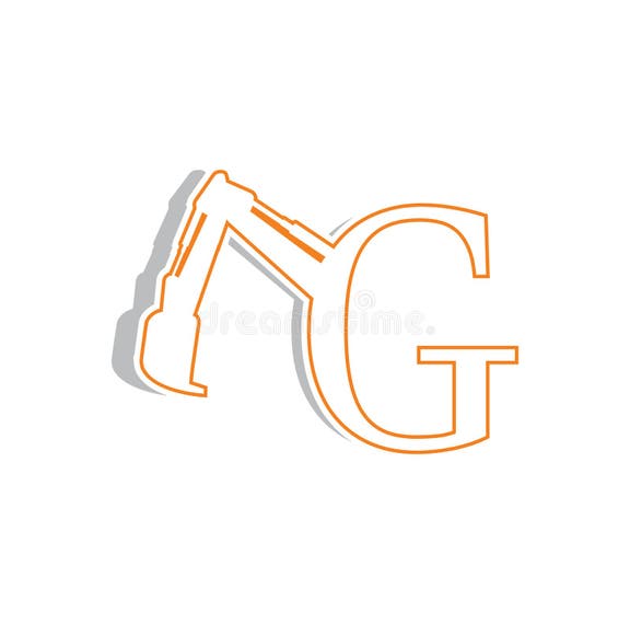 Construction Monogram Logo Initial Letter G Stock Vector - Illustration ...