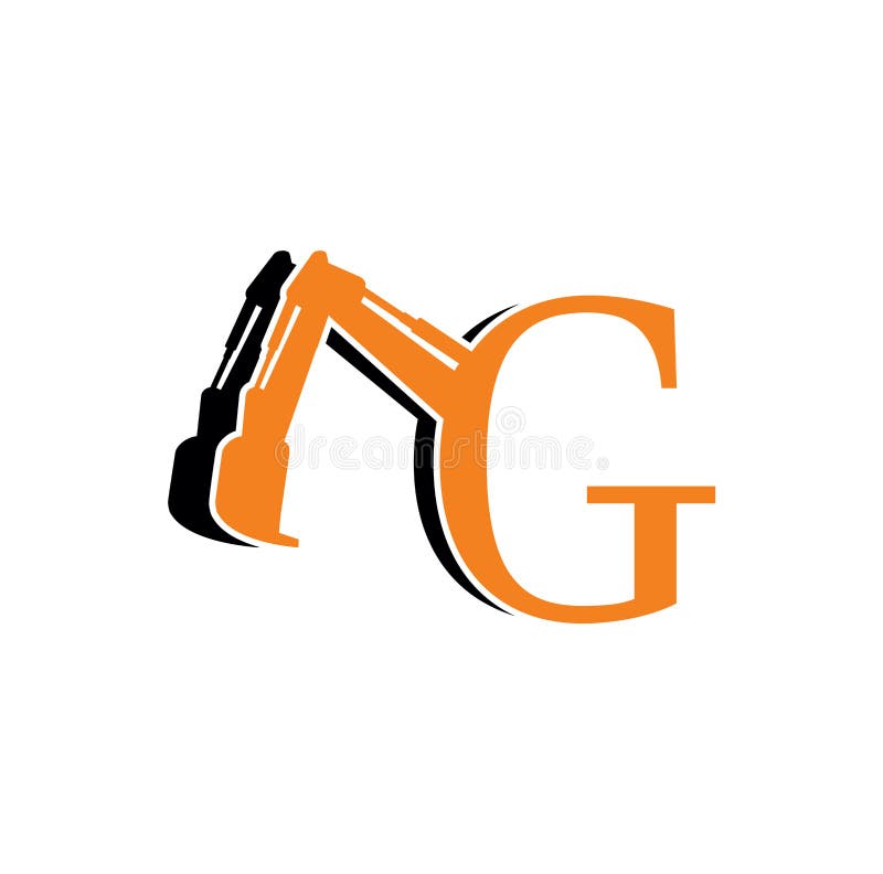 Construction Monogram Logo Initial Letter G Stock Vector - Illustration ...