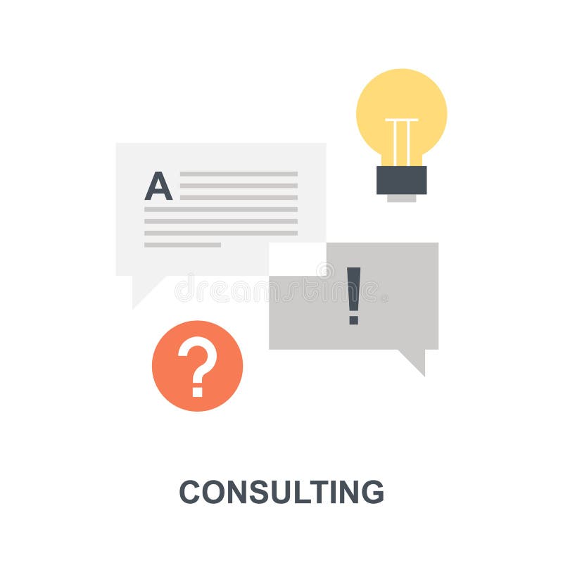 Consulting icon concept stock vector. Illustration of consulting ...