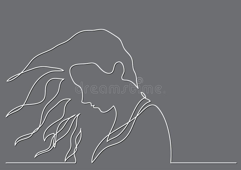 Lonely Person Line Drawing Stock Illustrations – 276 Lonely Person Line ...