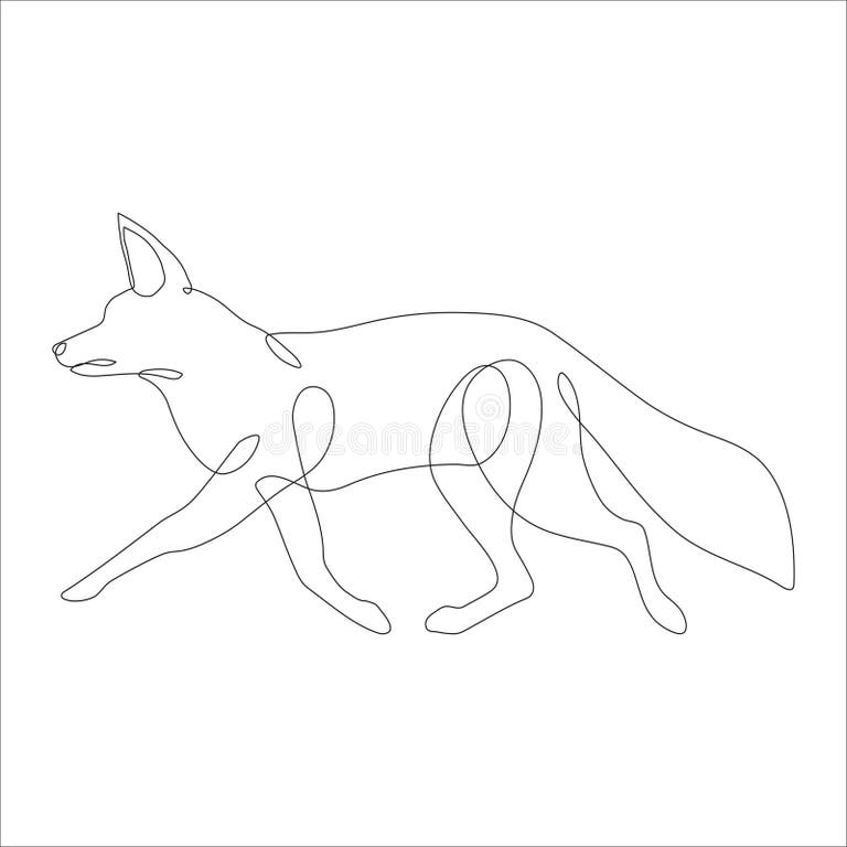Coyote Line Drawing Stock Illustrations – 1,123 Coyote Line Drawing ...