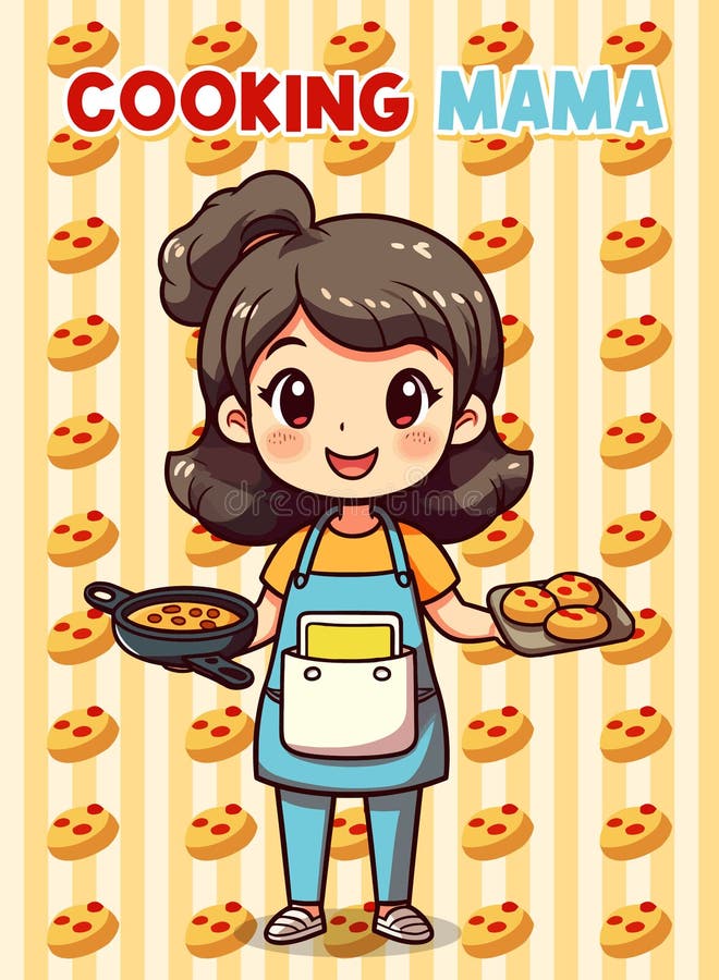 Vector Illustration, Cooking Mama Stock Vector - Illustration of text ...