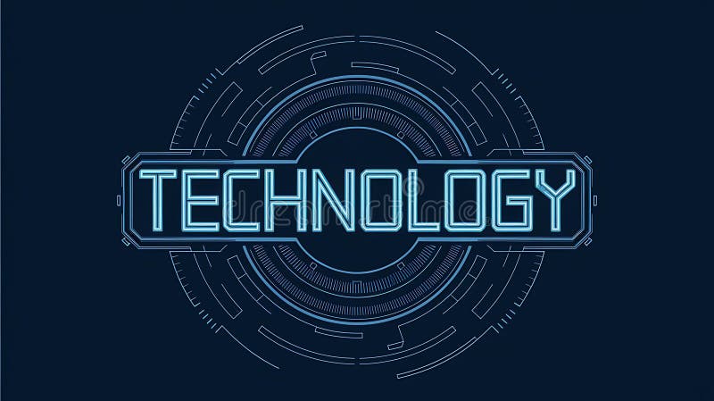 Vector Illustration Cool Abstract Technology Neon Font and Alphabet ...
