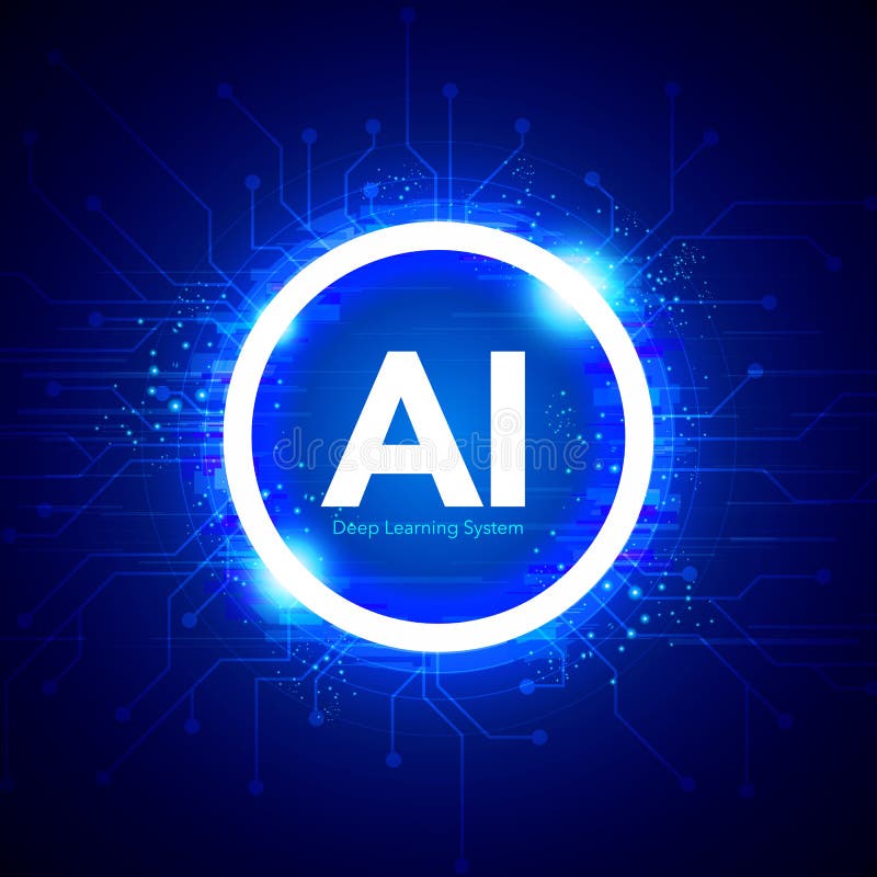 Vector Illustration Artificial Intelligence Landing Page. Website ...