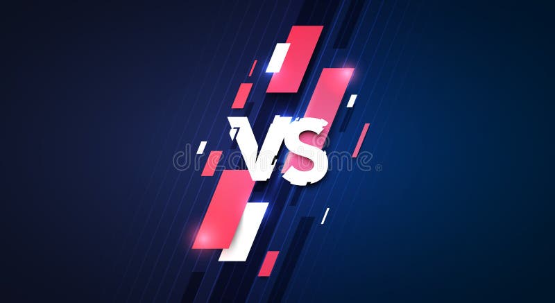 Versus sign in comic style stock vector. Illustration of logo - 89437295