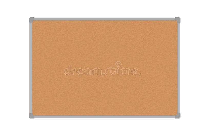 Vector Illustration of a Cork Board in an Aluminum Frame Stock Vector ...
