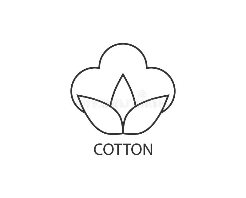 100 Cotton Label. Natural Fiber Sign. Vector Stock Illustration. Stock ...
