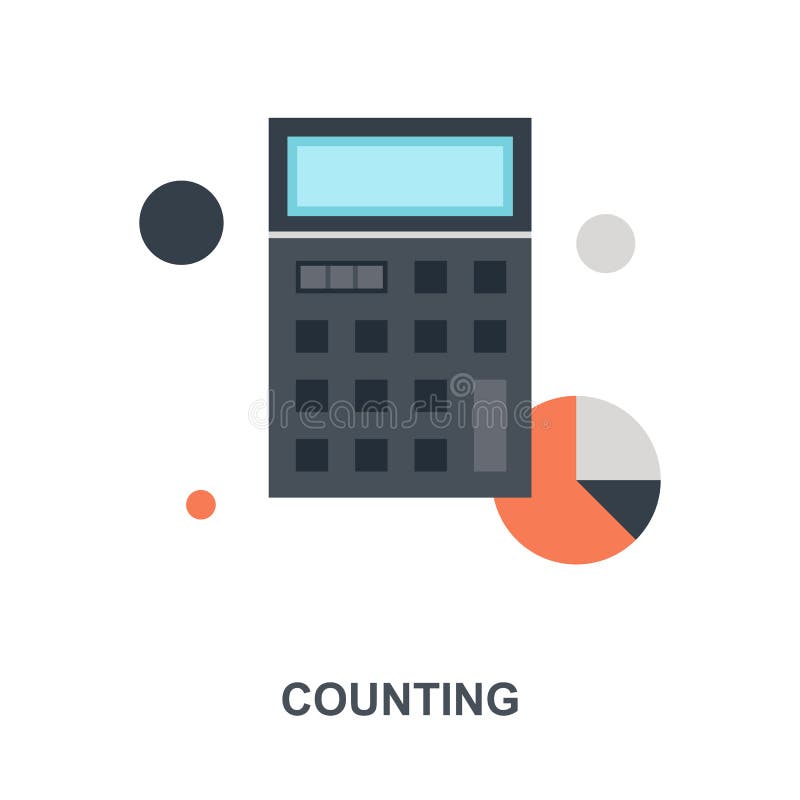 Counting icon concept stock vector. Illustration of mathematics - 131333543