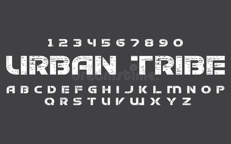 Vector Illustration Creative Font Template for Technology, Movie ...