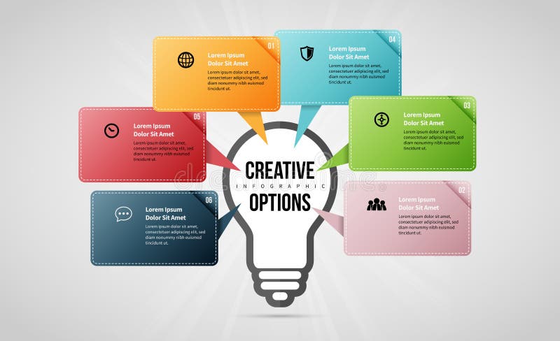 Creative Options Infographic Stock Vector - Illustration of element ...
