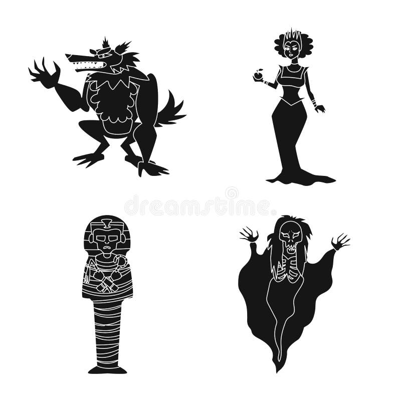 Vector Design of Creature and Devilry Logo. Collection of Creature and ...