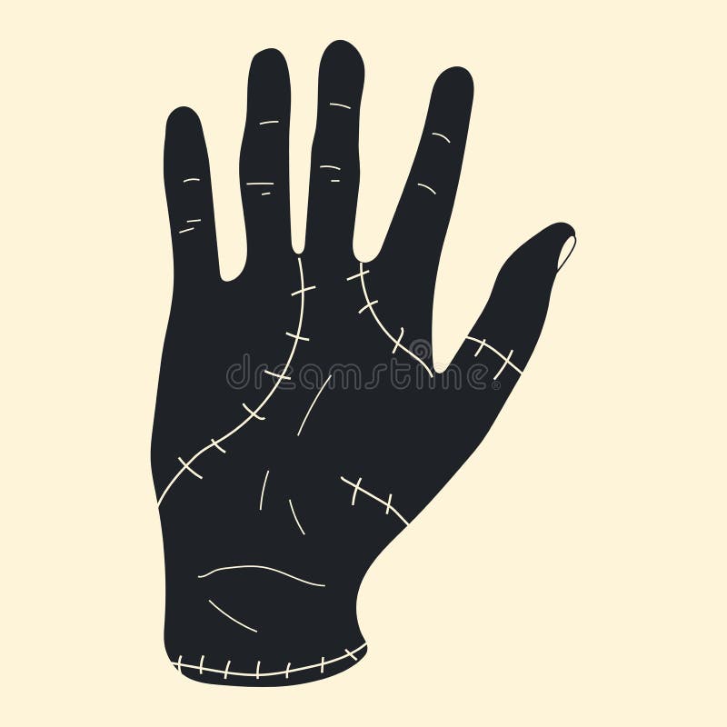 Vector Illustration of a Creepy Zombie Hand. All Elements are Isolated ...