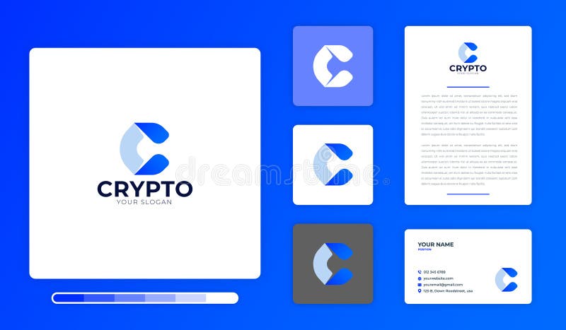 Crypto Logo Letter M Digital Currency Icon Stock Vector - Illustration ...