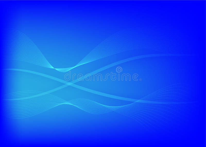 Vector Illustration of Curve Lines on Blue Color Stock Vector ...