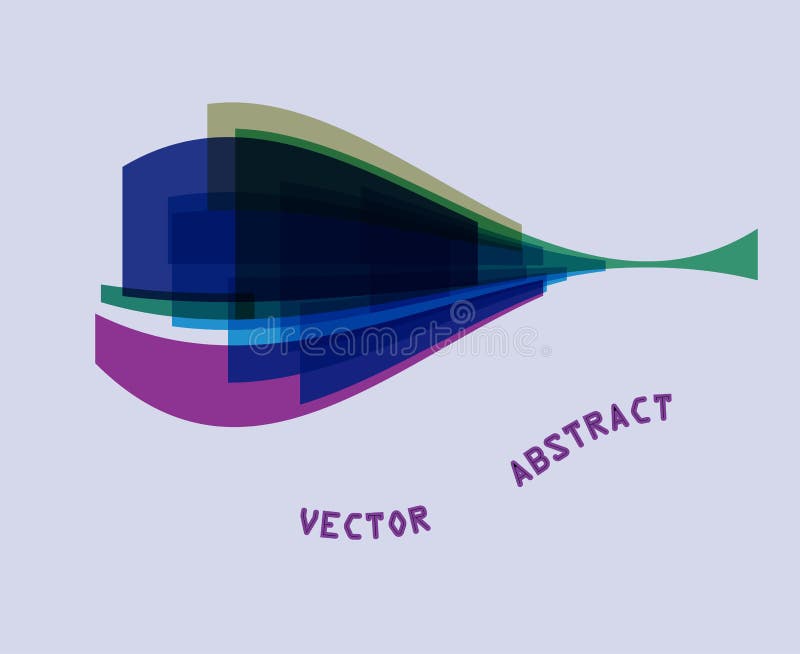 Vector Illustration of Curved Wave Shape Rectangles for Text ...